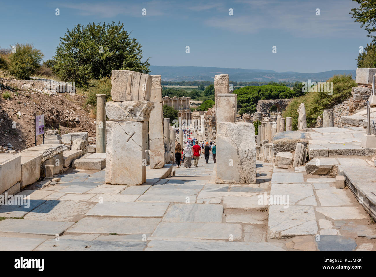 People visit Hercules Gate ancient ruins at Ephesus historical ancient ...