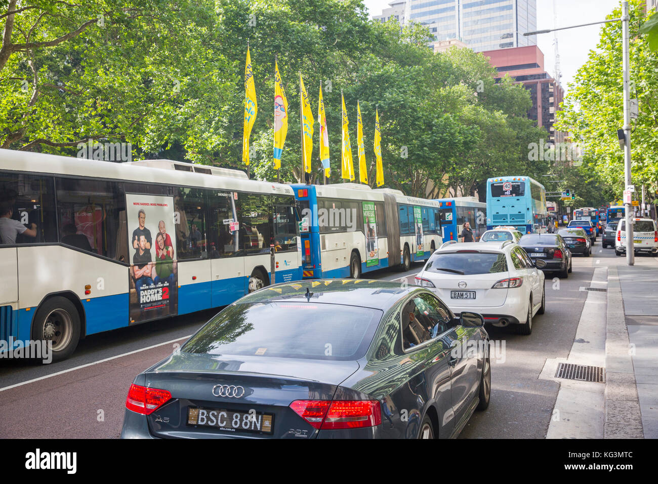 Sydney bus buses in York street,Sydney,Australia Stock Photo - Alamy