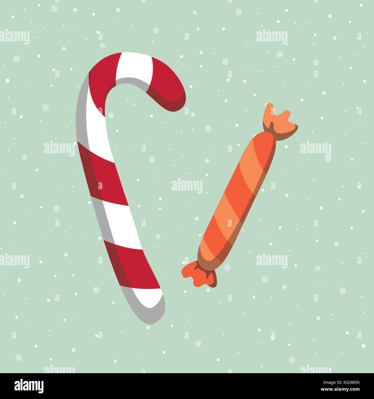 Candy cane sweet candies Stock Vector Images - Alamy