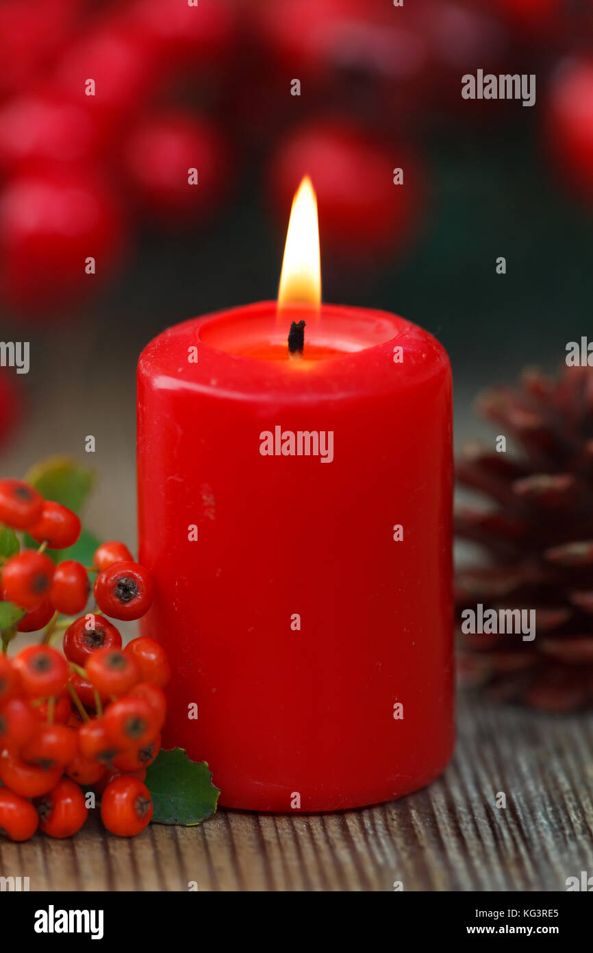 Red cone candle happy holiday hi-res stock photography and images - Alamy