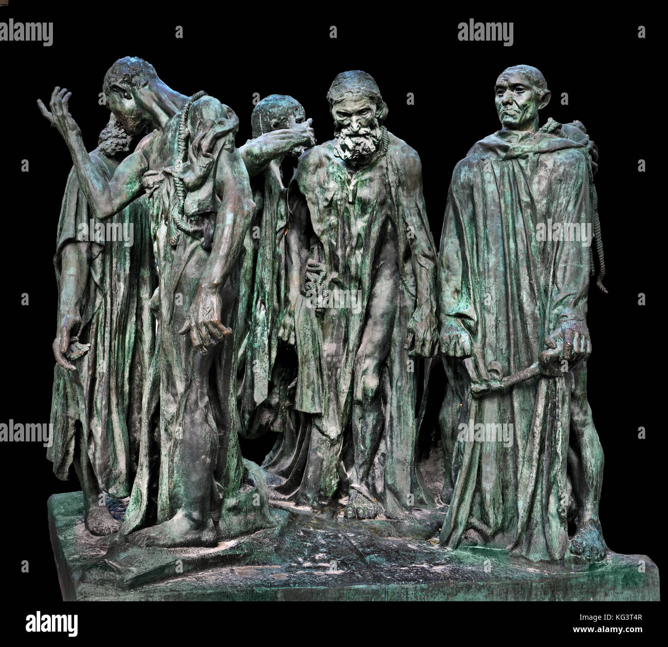 MONUMENT TO THE BURGHERS OF CALAIS 1889 Bronze H. 219.5 cm ; W. 266 cm ...