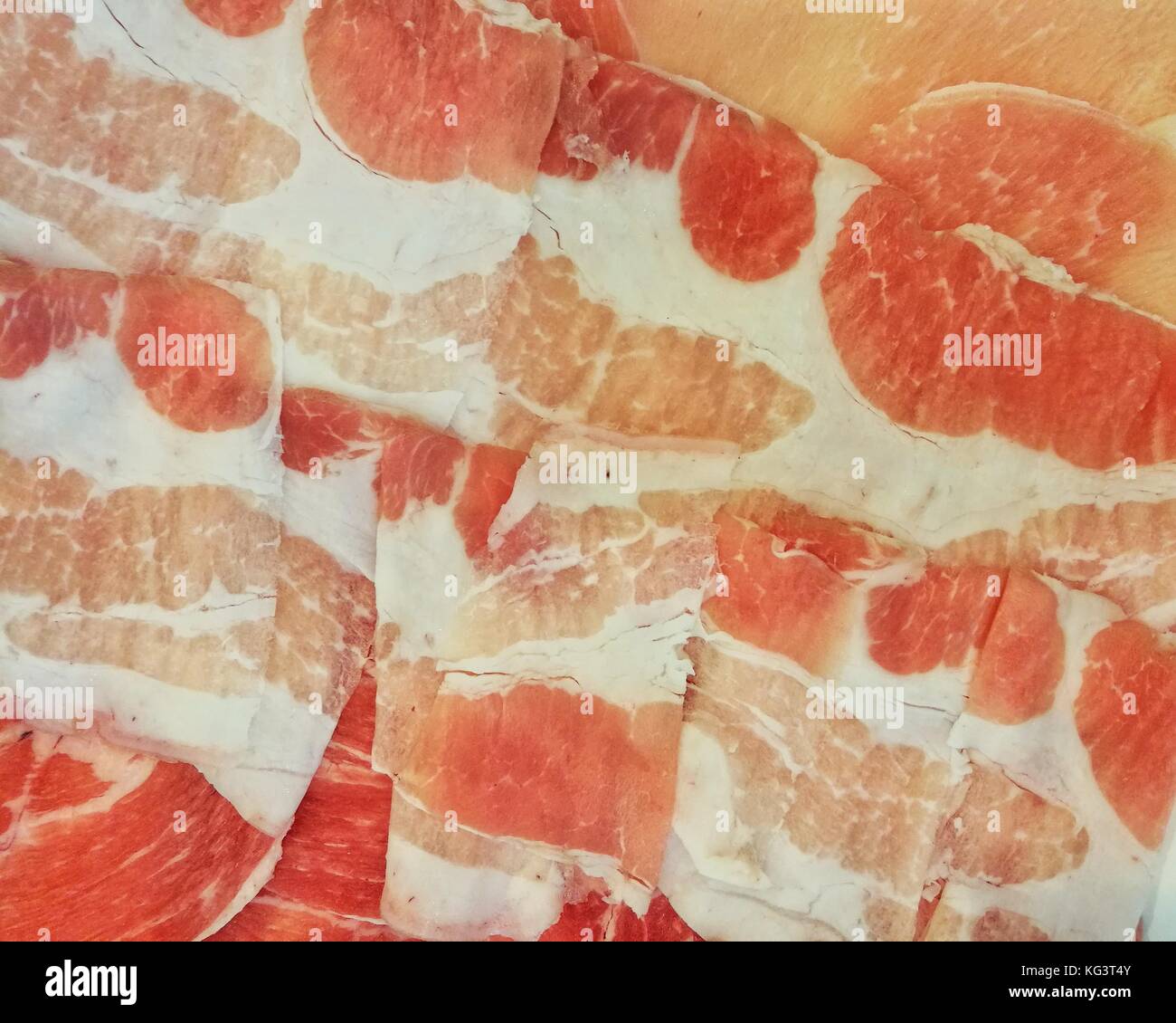 fresh raw meat pork meat pattern at the market Stock Photo - Alamy