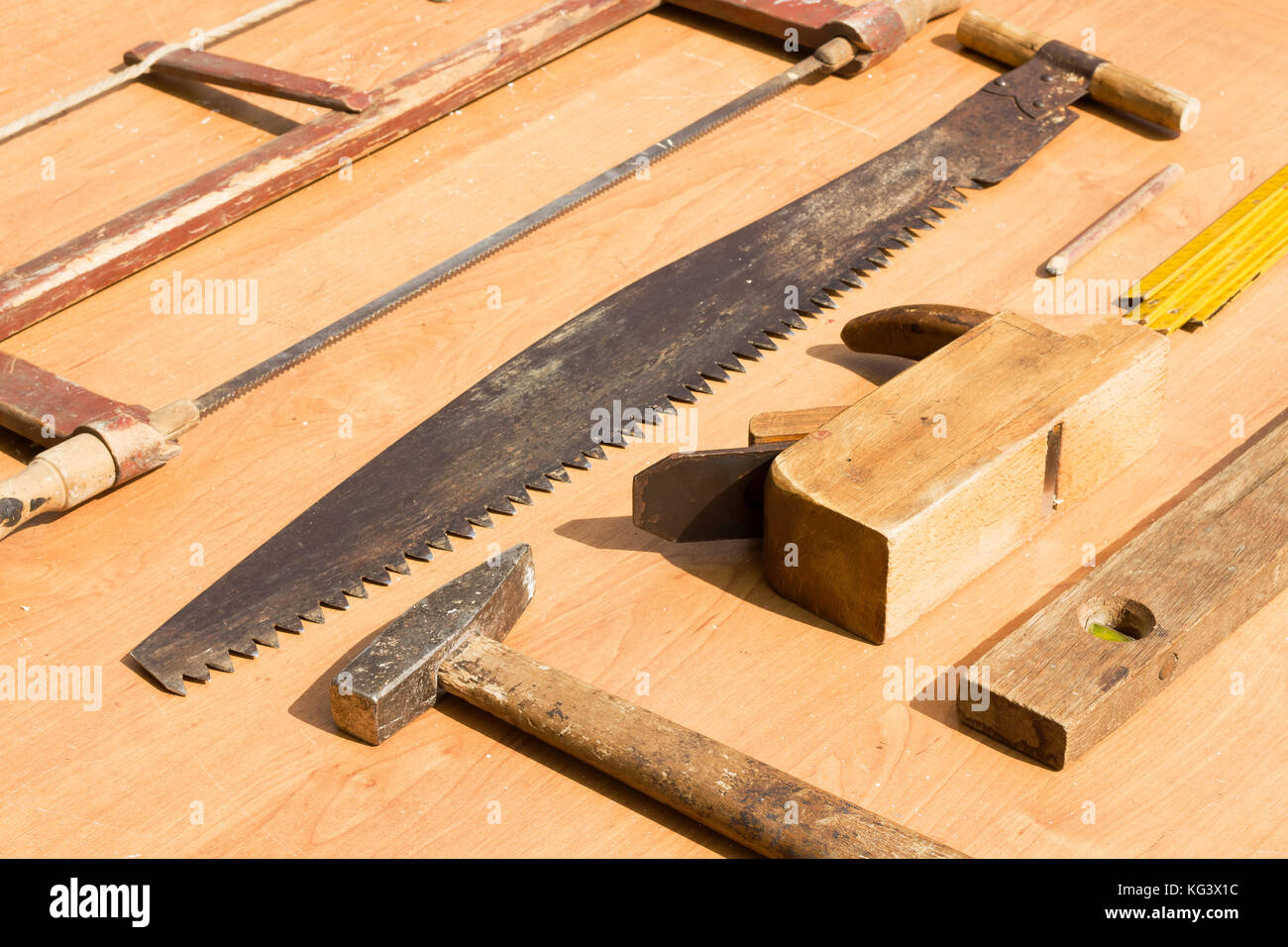 Carpentry tools hi-res stock photography and images - Alamy