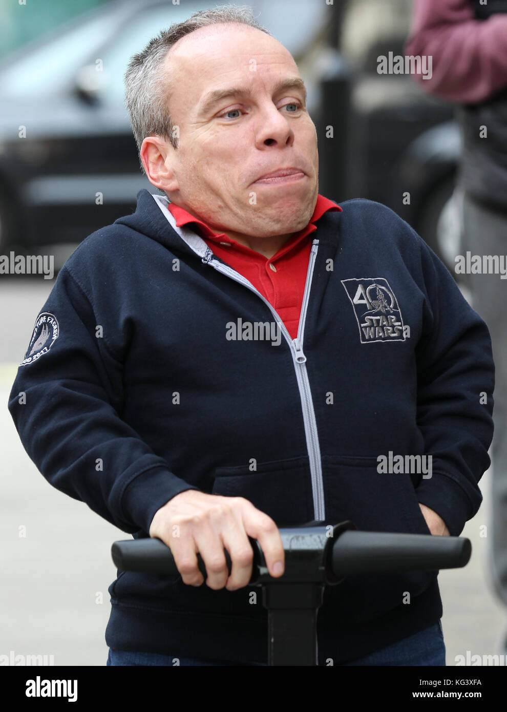 LONDON - OCT 30, 2017: Warwick Davis actor seen at the BBC studios in ...