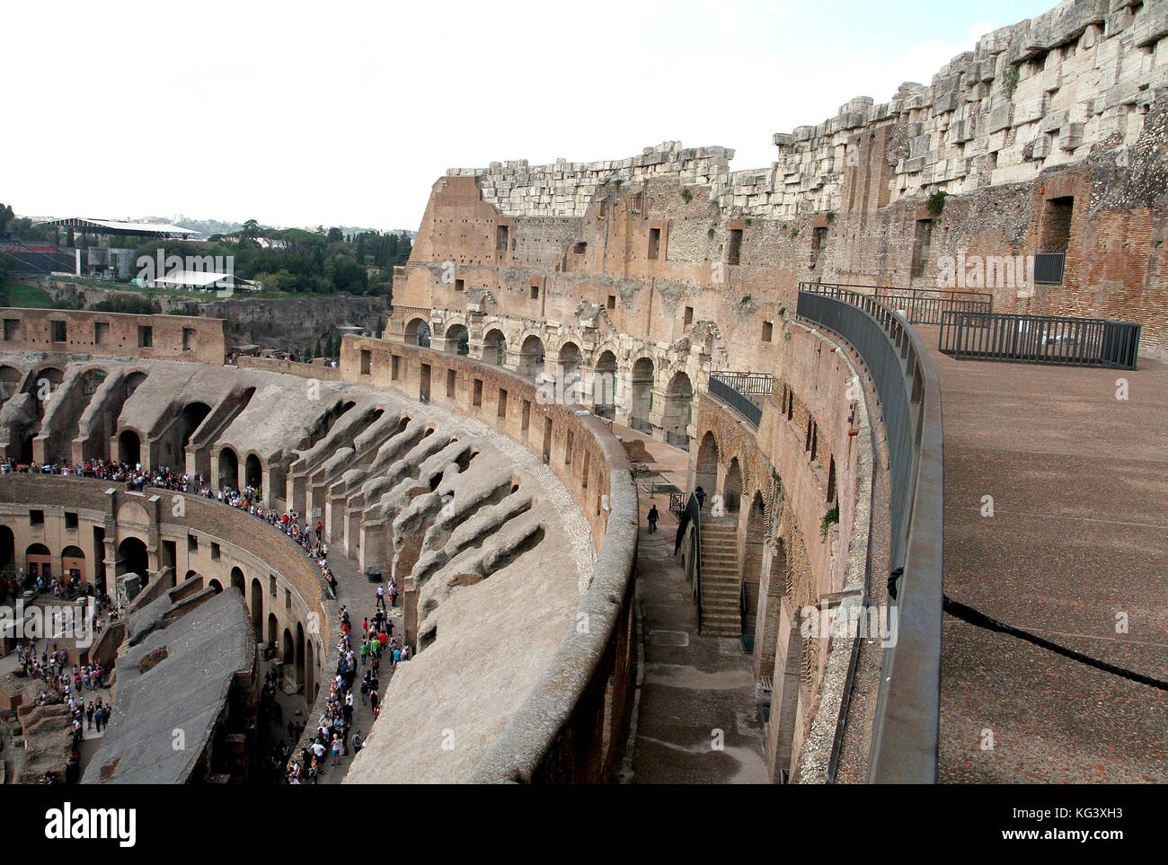 Opening of the 4th and 5th levels of the Colosseum in Rome, Italy ...