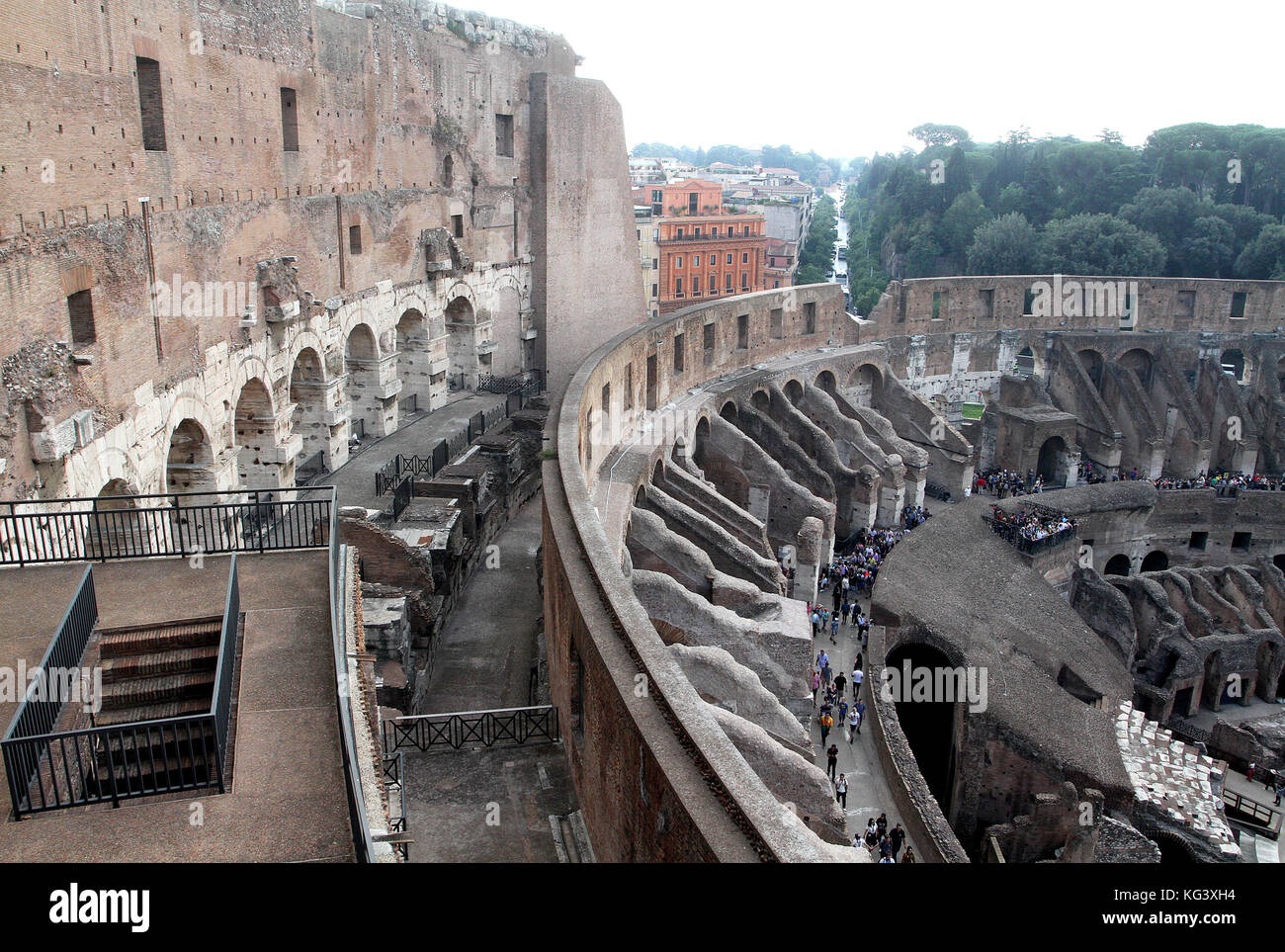 Opening of the 4th and 5th levels of the Colosseum in Rome, Italy ...