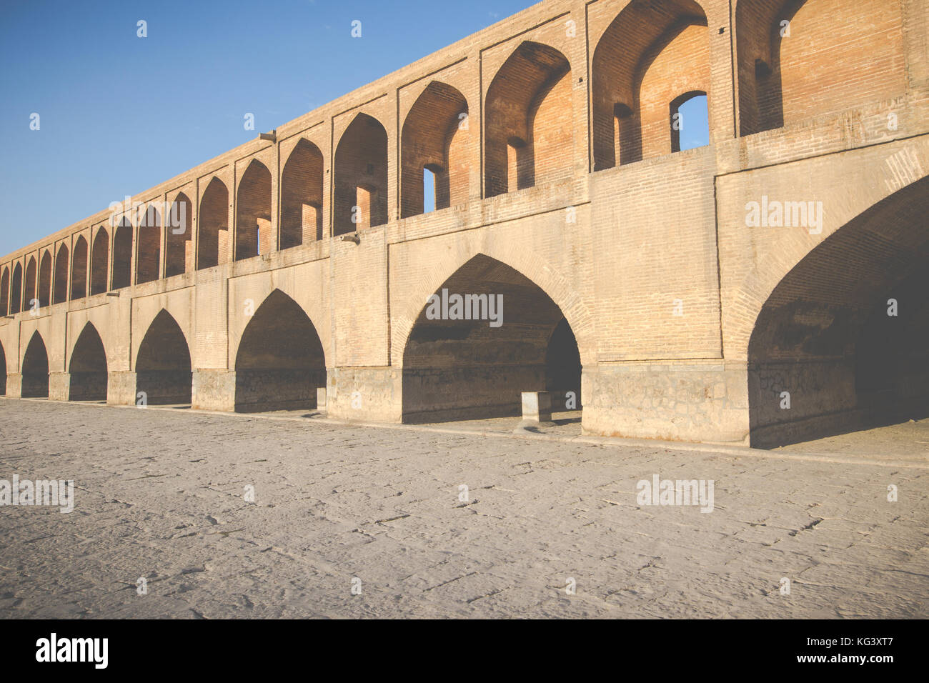 Si-o-Seh Pol, also called the Bridge of 33 Arches, Isfahan, Iran Stock ...