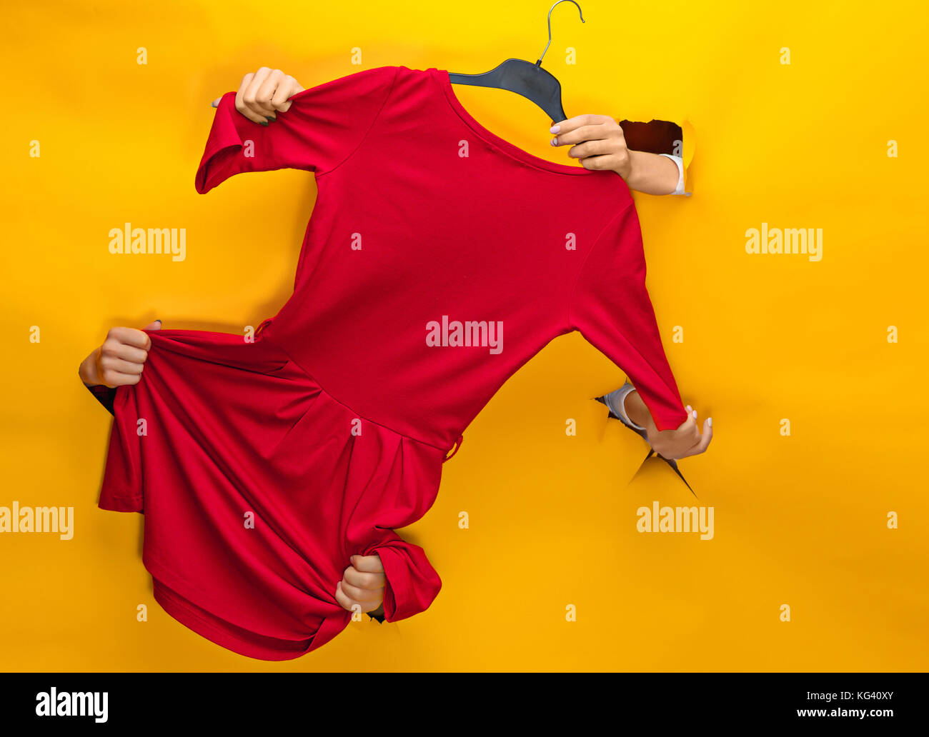 Textile, design, clothing, fashion concept Stock Photo - Alamy