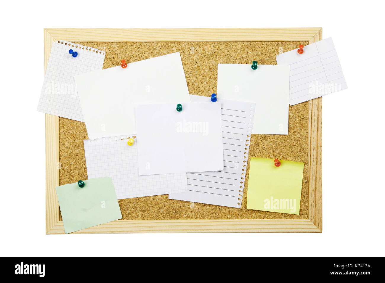 Message board isolated on white Stock Photo - Alamy