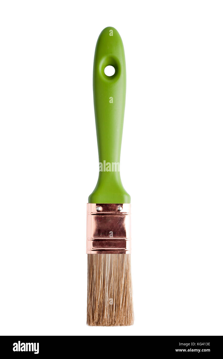 Builders brush isolated on white background Stock Photo - Alamy