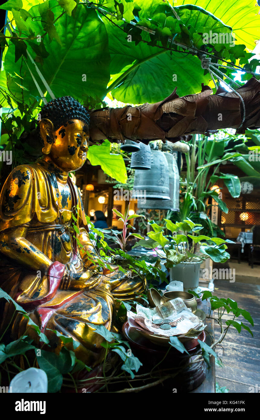 Temple Food restaurant in Insa-Dong, Seoul, South Korea showing a ...