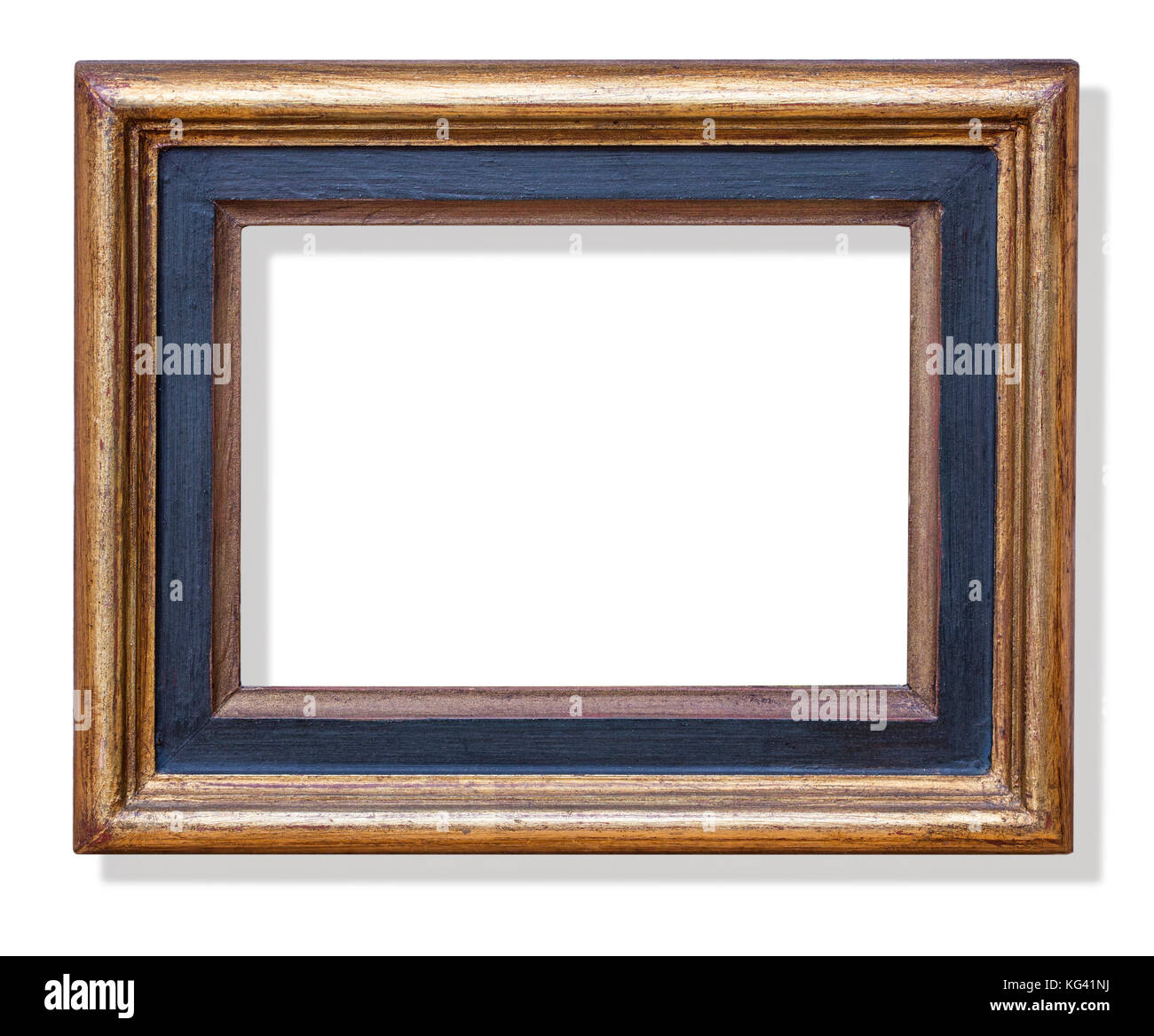 Wood frame isolated on white background with clipping path Stock Photo ...