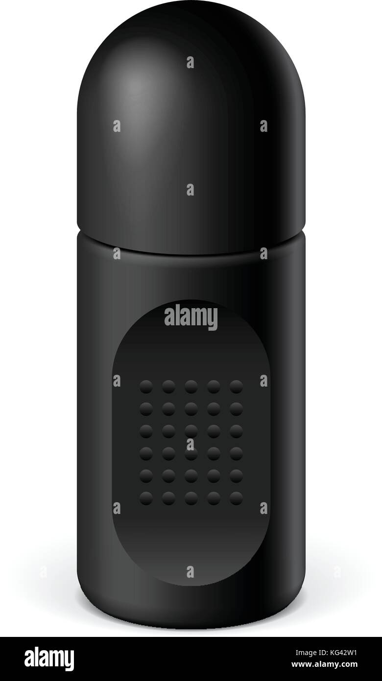 Realistic Black Cosmetics bottle can Spray, Deodorant, Air Freshener ...