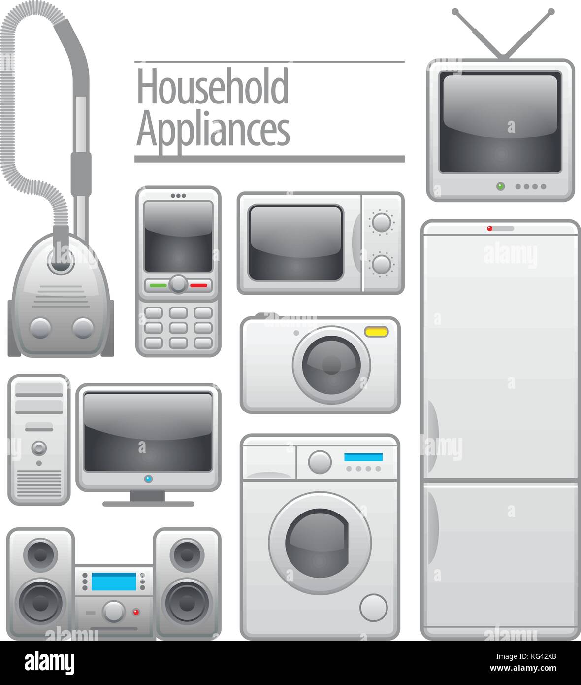 Appliance video camera Stock Vector Images - Alamy