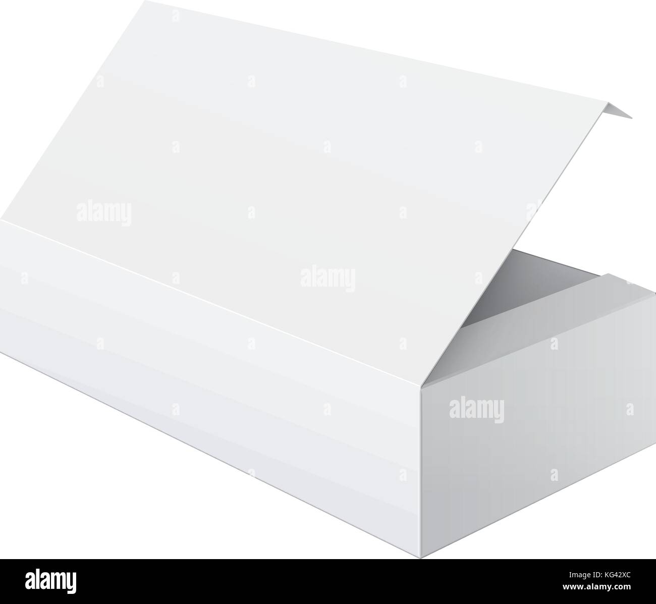 White Box Opened For electronic device Stock Vector Image & Art - Alamy