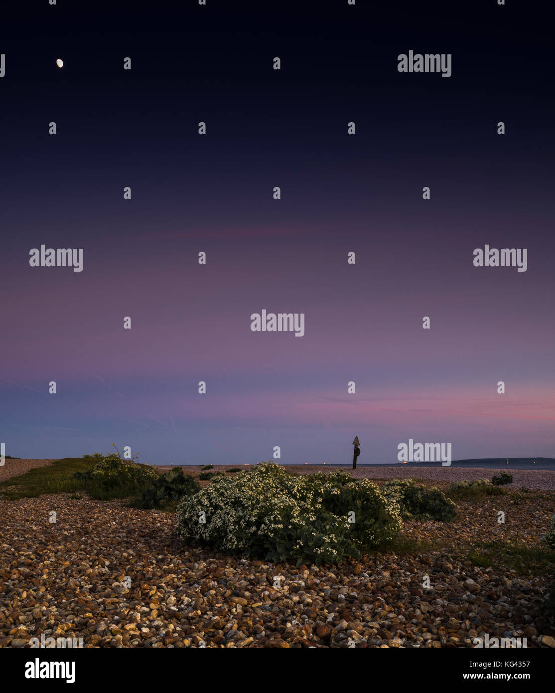 Moon beach sky hi-res stock photography and images - Alamy