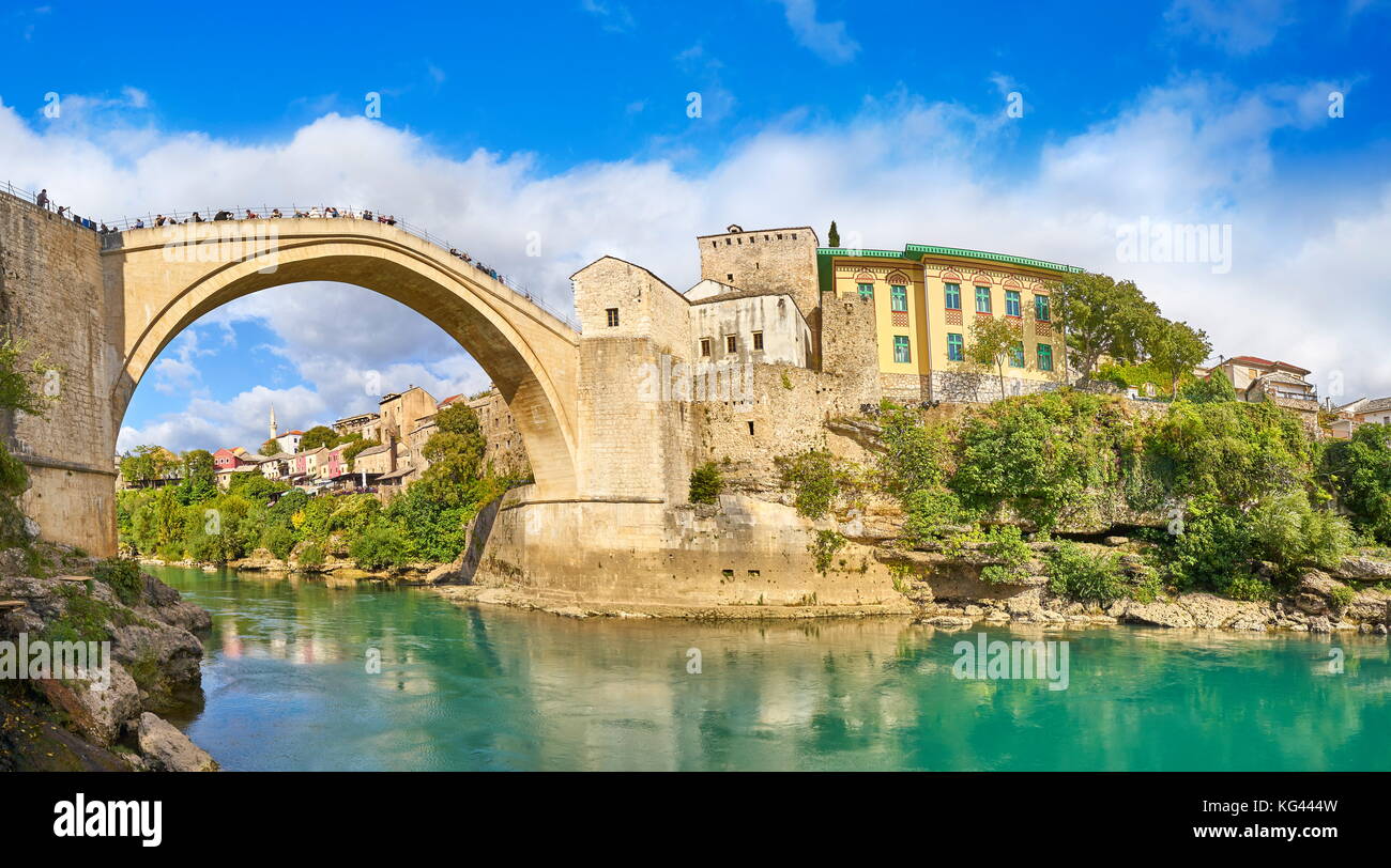 Stari Most or Old Bridge, Mostar, Bosnia and Herzegovina Stock Photo ...