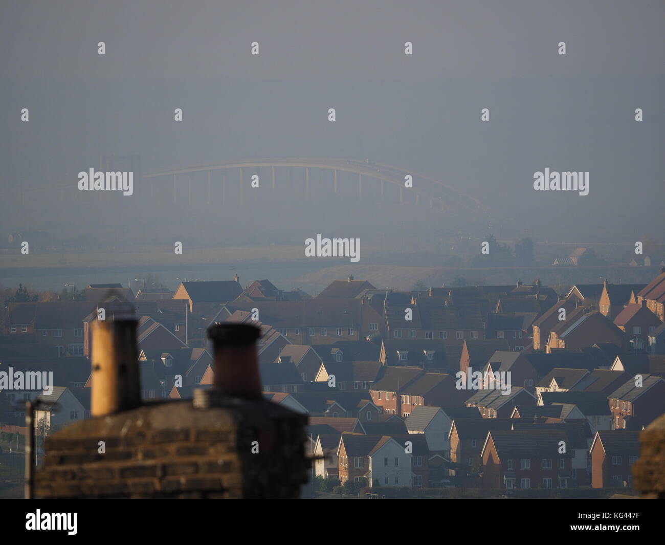 Isle of Sheppey, Kent, UK. 3rd Nov, 2017. UK Weather: the A249 Sheppey ...