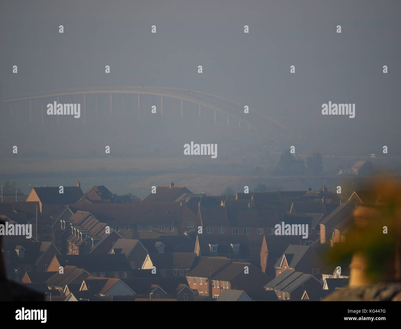 Isle of Sheppey, Kent, UK. 3rd Nov, 2017. UK Weather: the A249 Sheppey ...
