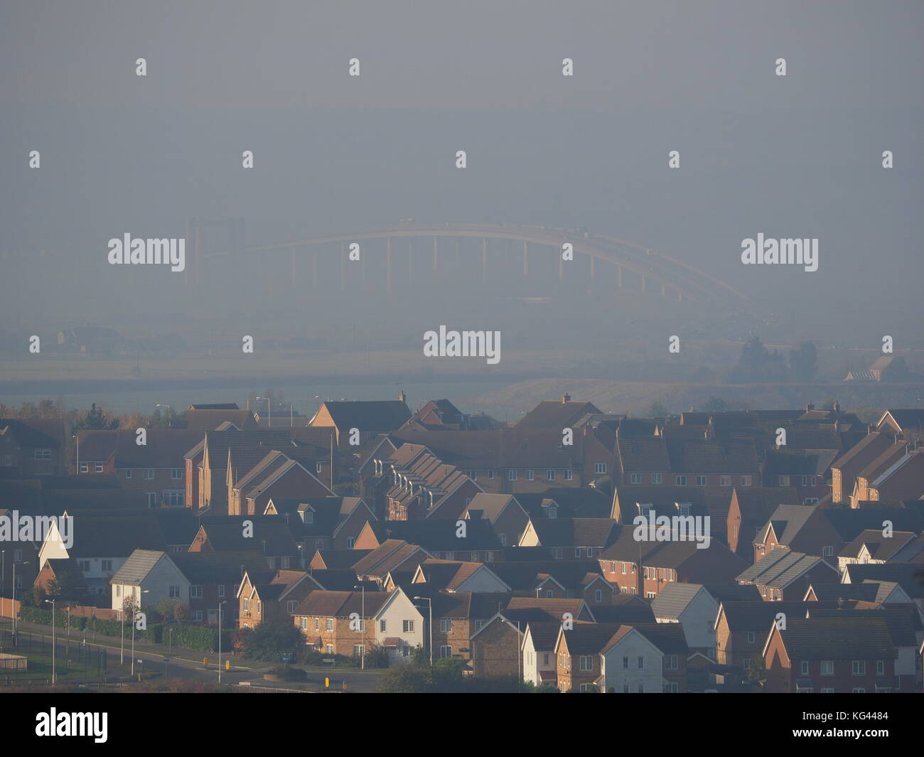 Isle of Sheppey, Kent, UK. 3rd Nov, 2017. UK Weather: the A249 Sheppey ...