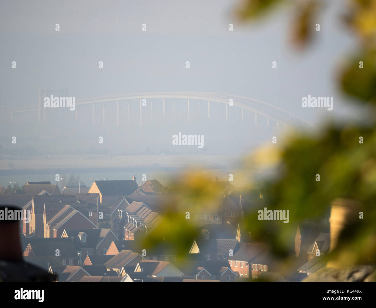 Isle of Sheppey, Kent, UK. 3rd Nov, 2017. UK Weather: the A249 Sheppey ...