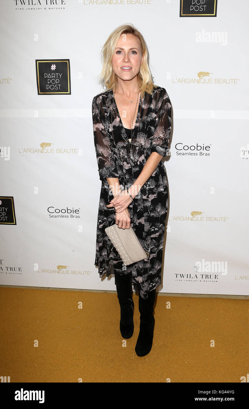 Beverly Hills, Ca. 2nd Nov, 2017. Jessica Holmes, at the #PartyPopPost ...
