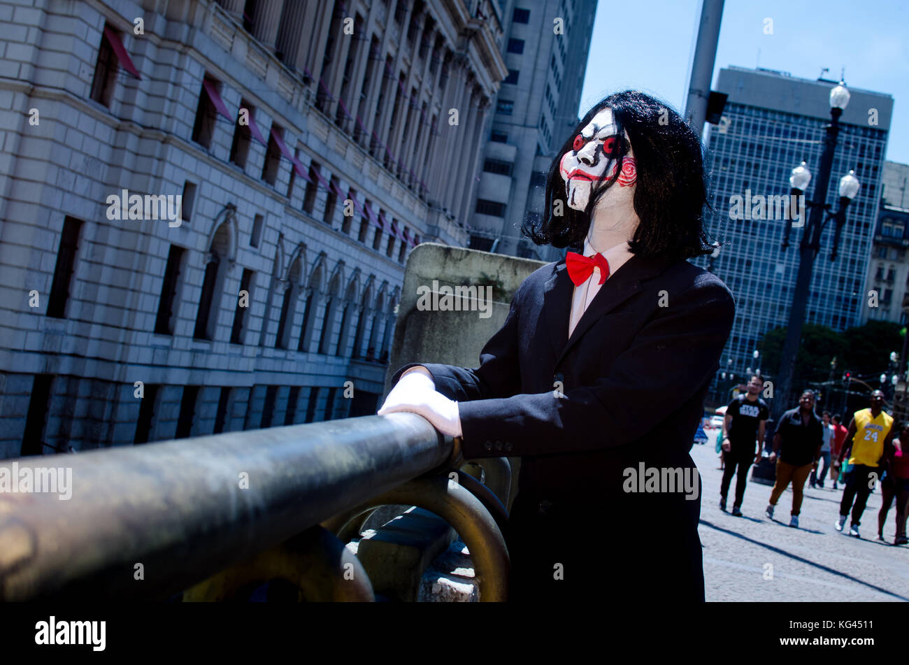São Paulo Brazil. November 2, 2017. Movement during the Zombie Walk, in ...