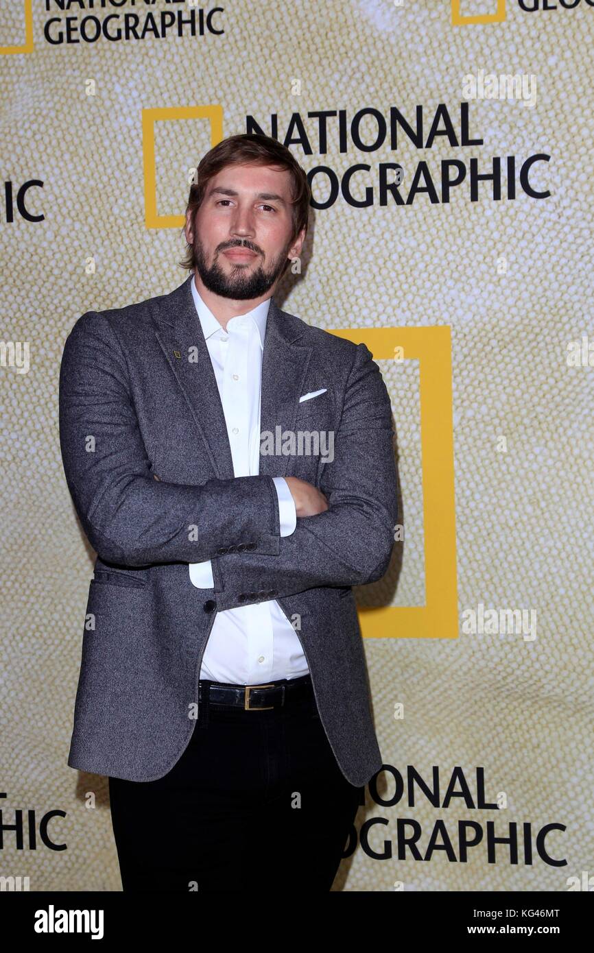 Benjamin Anderson at arrivals for National Geographic's THE LONG ROAD ...