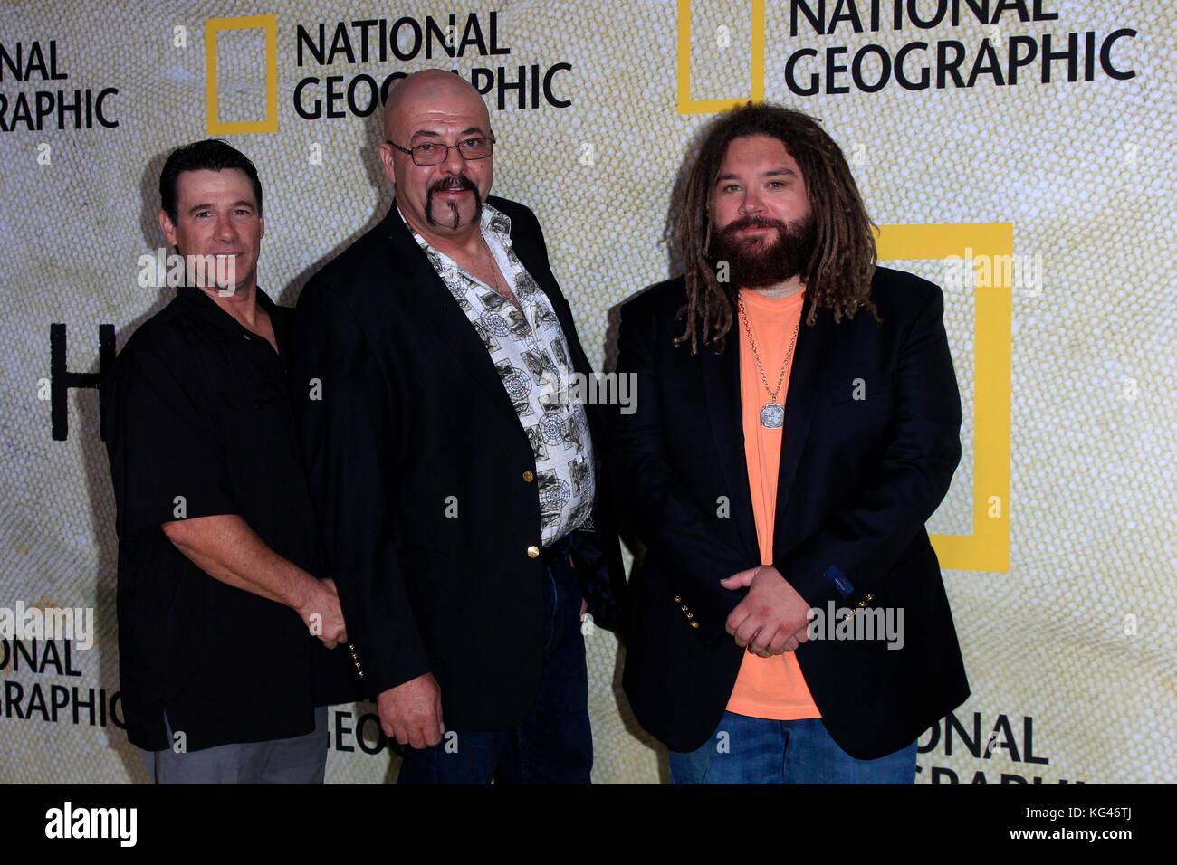 Paul Hebert, Dave Marciano, TJ Ott at arrivals for National Geographic ...