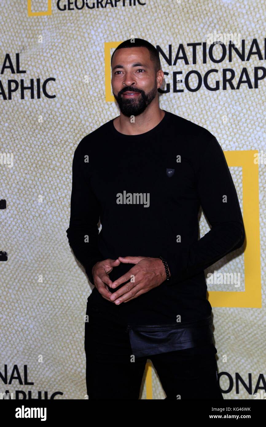 Timon Kyle Burrett at arrivals for National Geographic's THE LONG ROAD ...