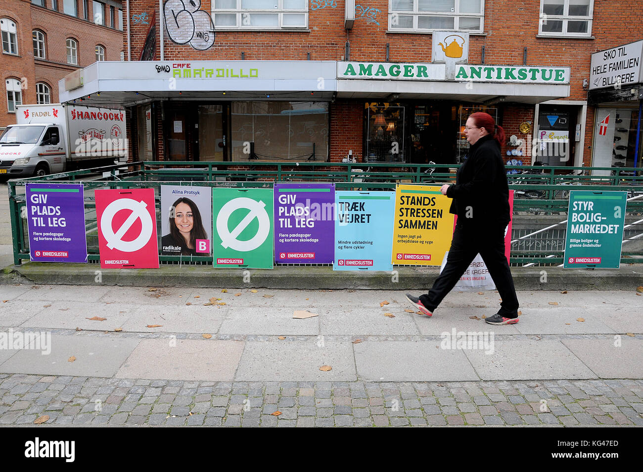 Copenhagen /Denmark - 02 November 2017. Elections posters from all ...