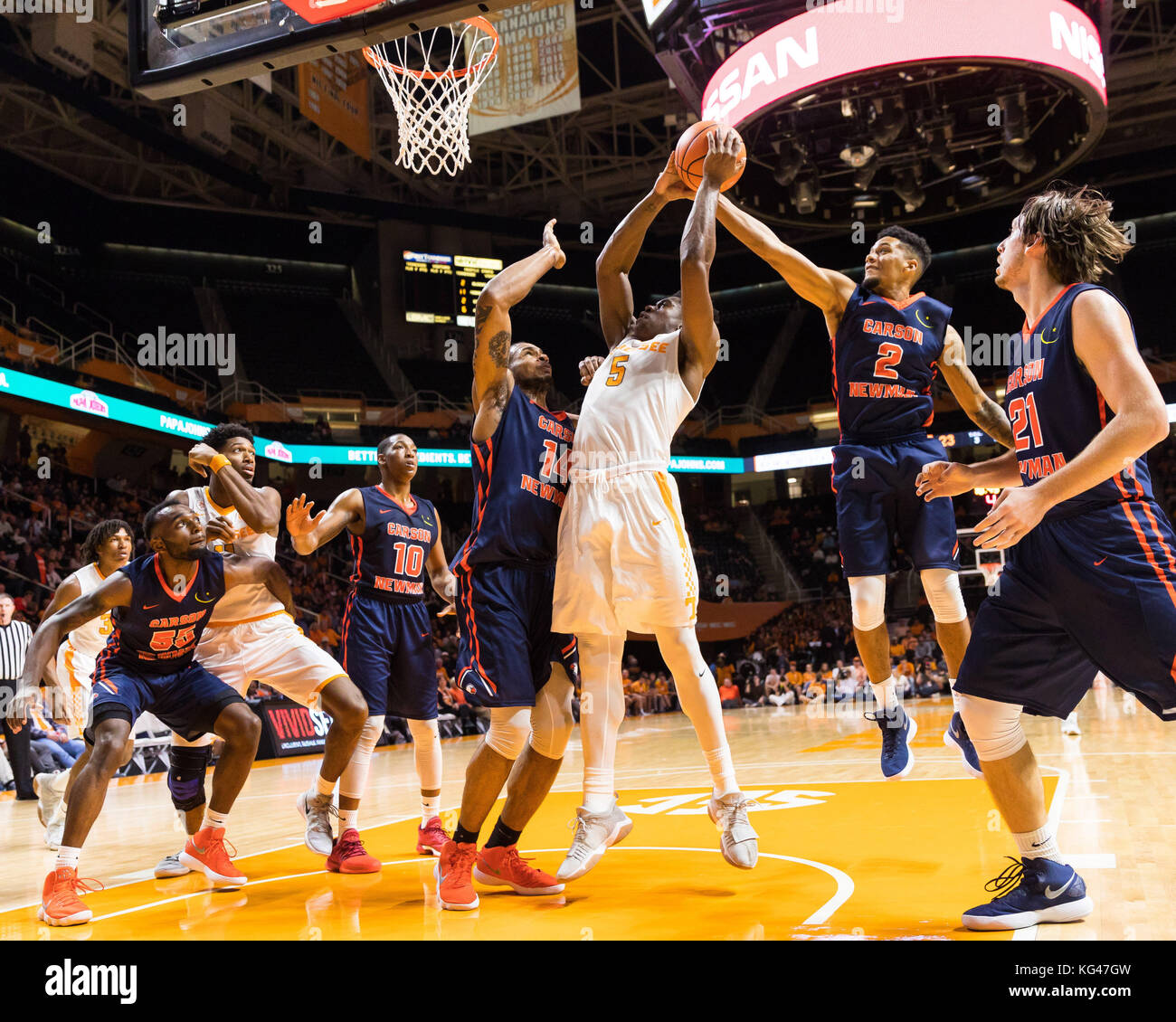 November 2, 2017: Cameron Holmes #2 of the Carson Newman Eagles blocks ...