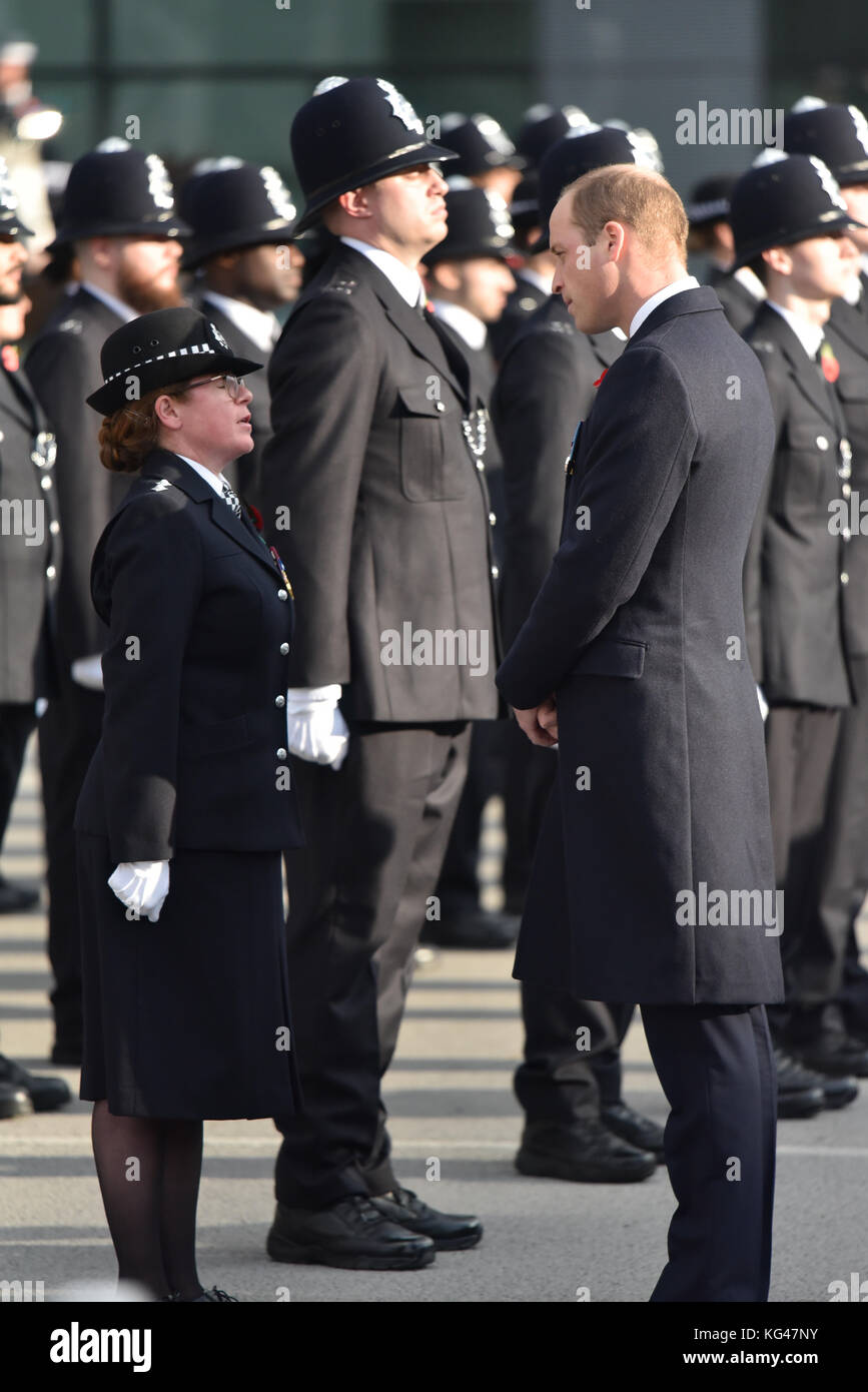 Hendon, London, UK. 3rd Nov, 2017. The Duke of Cambridge attends the ...