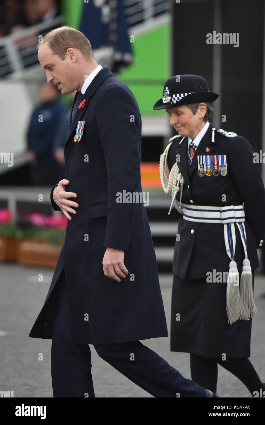 Hendon, London, UK. 3rd Nov, 2017. The Duke of Cambridge attends the ...