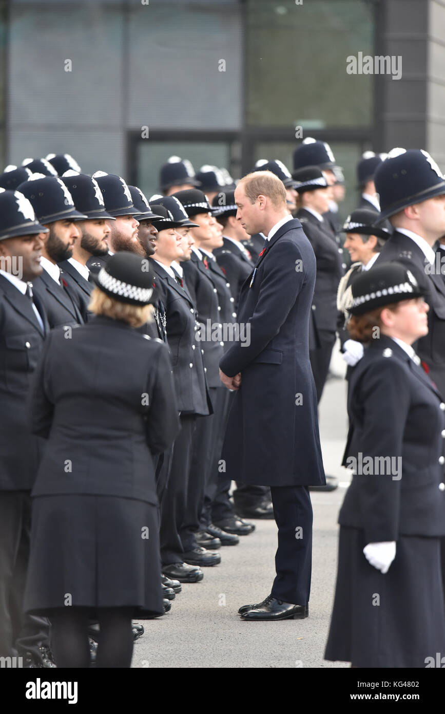 Hendon, London, UK. 3rd Nov, 2017. The Duke of Cambridge attends the ...