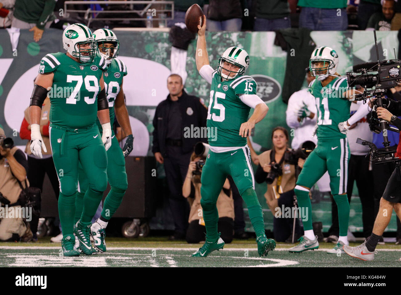 East Rutherford, New Jersey, USA. 2nd Nov, 2017. New York Jets ...