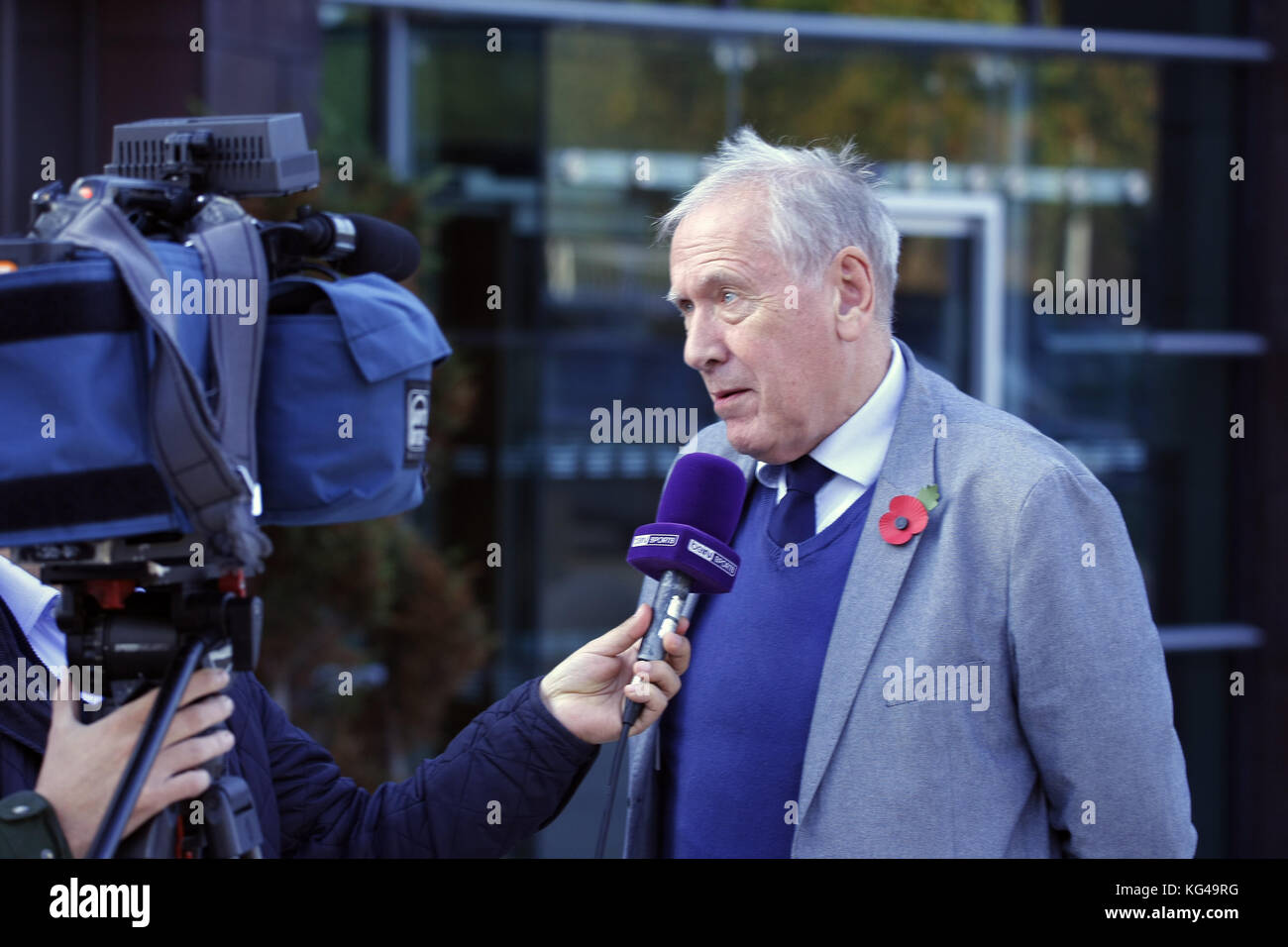 Cobham, UK. 03rd Nov, 2017. Sky Sports veteran footballer commentator ...