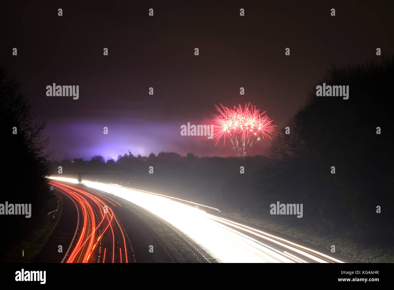 Preston, UK. 3rd Nov, 2017. The weekend's firework displays got ...