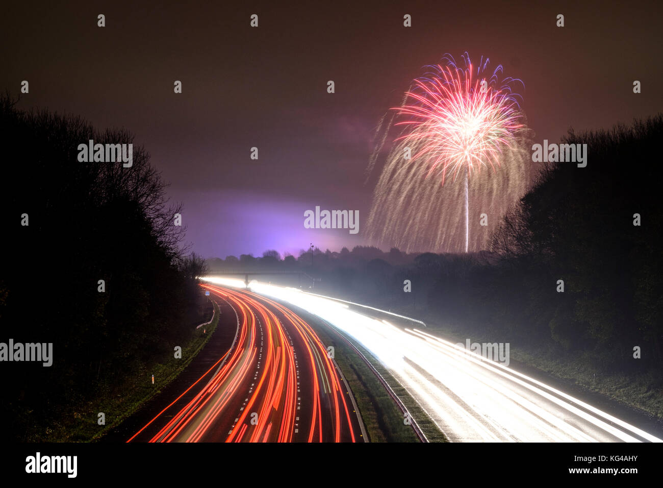 Preston, UK. 3rd Nov, 2017. The weekend's firework displays got ...