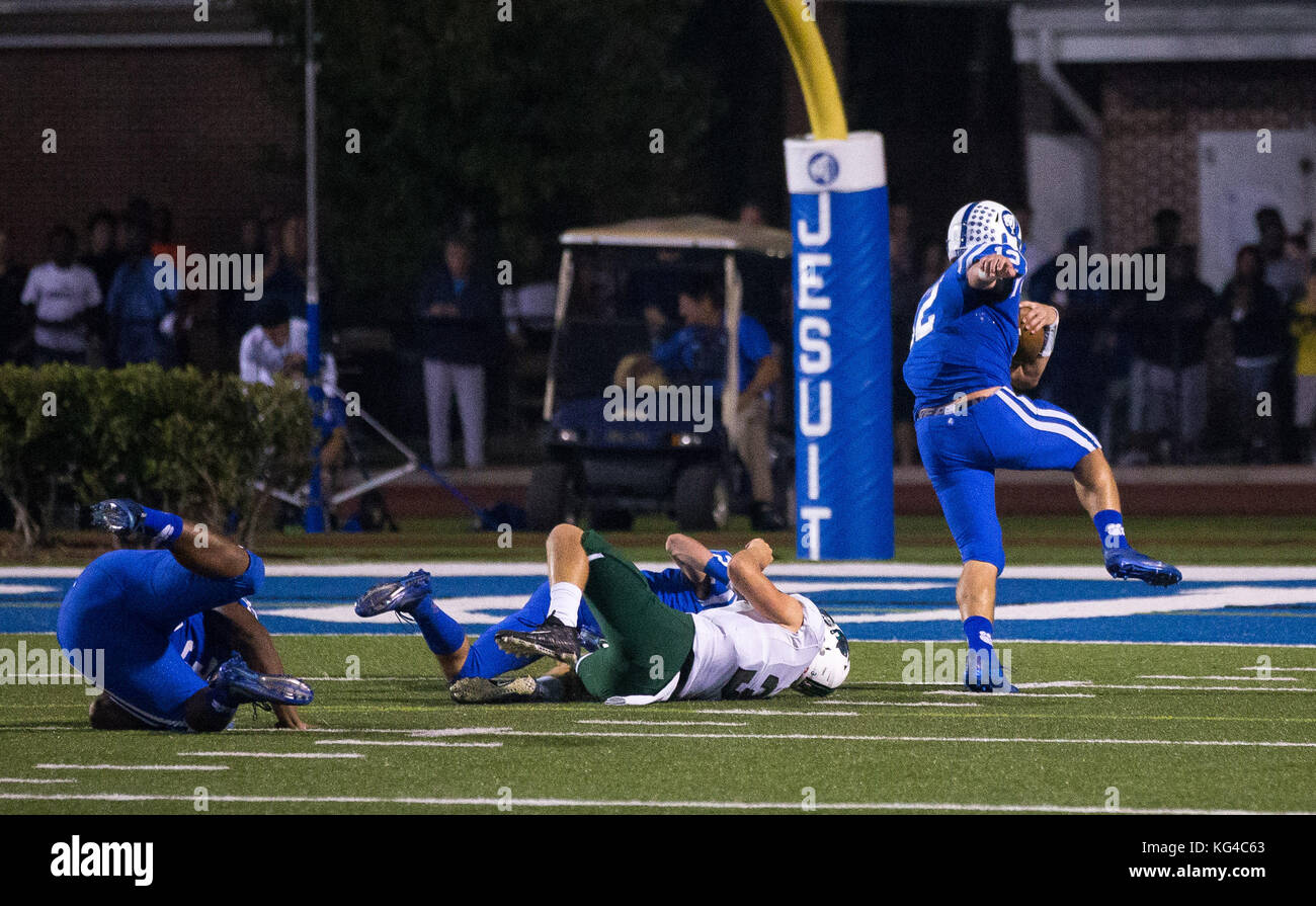 Florida, USA. 3rd Nov, 2017. LOREN ELLIOTT | Times .Jesuit's Ricky ...