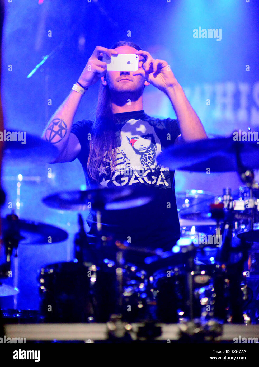 Musician. 3rd Nov, 2017. BRANDON PARK drummer for the progressive death ...