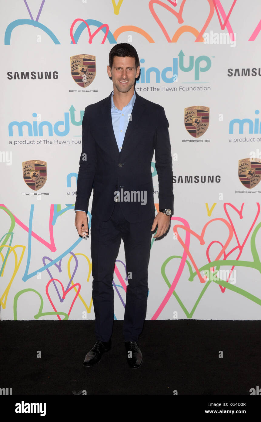 Beverly Hills, Ca. 03rd Nov, 2017. Novak Djokovic at Goldie's Love In ...