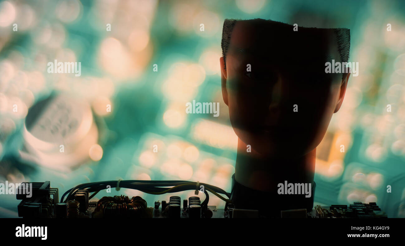 New robot project, cybernetic science Stock Photo - Alamy
