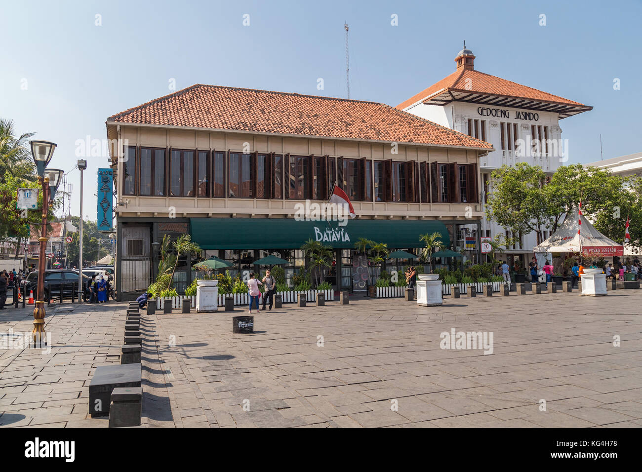 Cafe Batavia in Old Town Jakarta Stock Photo - Alamy