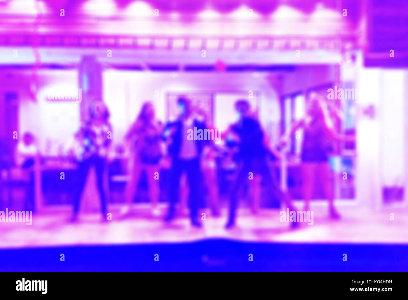 Women night restaurant blurred hi-res stock photography and images - Alamy