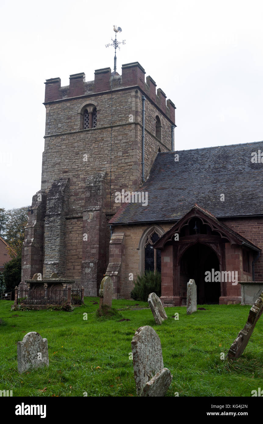 St. Peter`s Church, Diddlebury, Shropshire, England, UK Stock Photo - Alamy