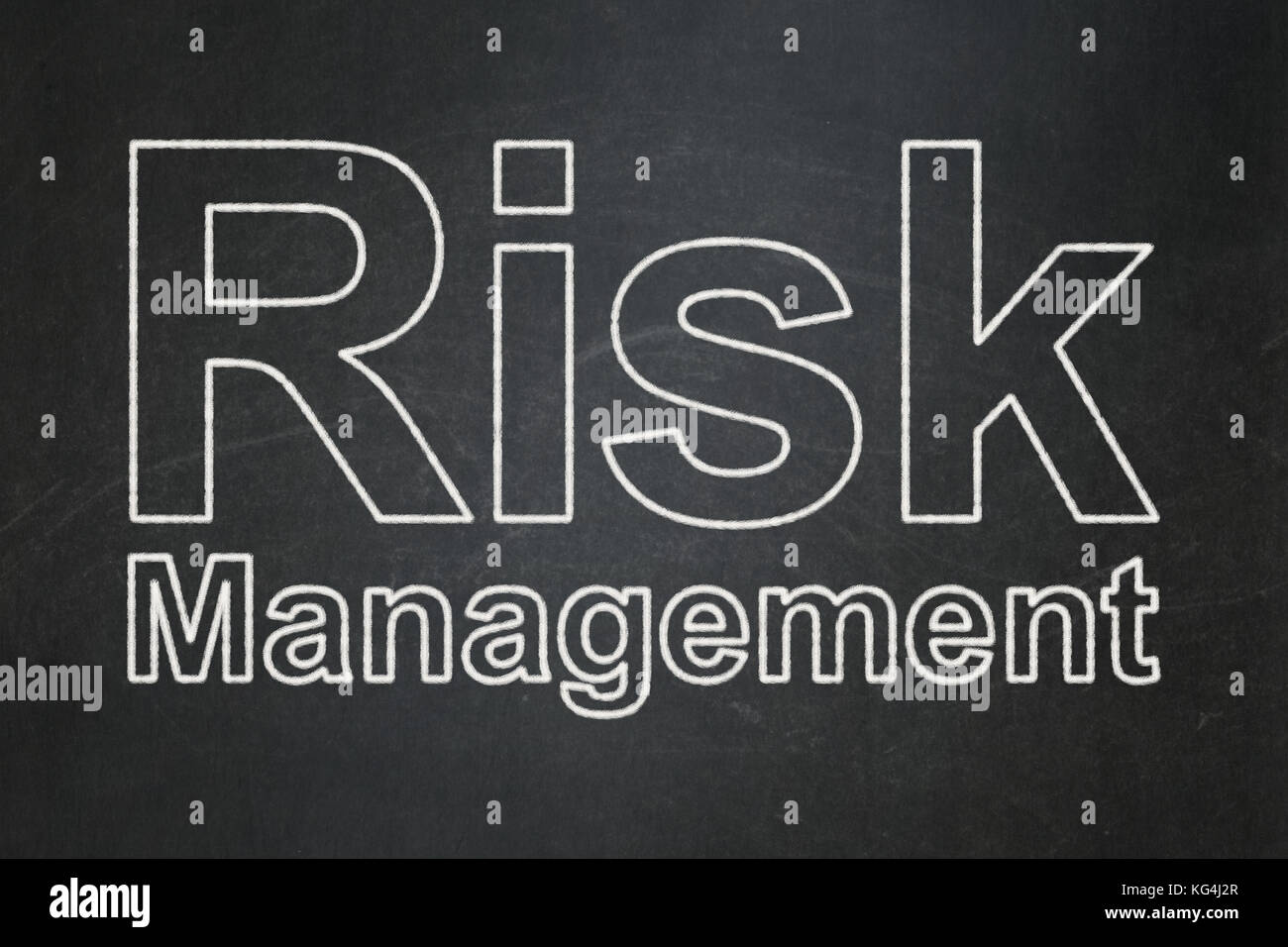 Business concept: Risk Management on chalkboard background Stock Photo ...