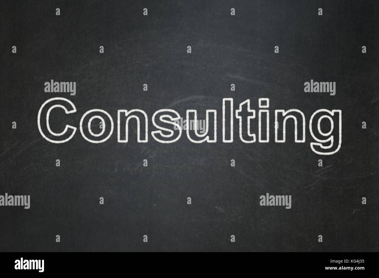 Business concept: Consulting on chalkboard background Stock Photo - Alamy