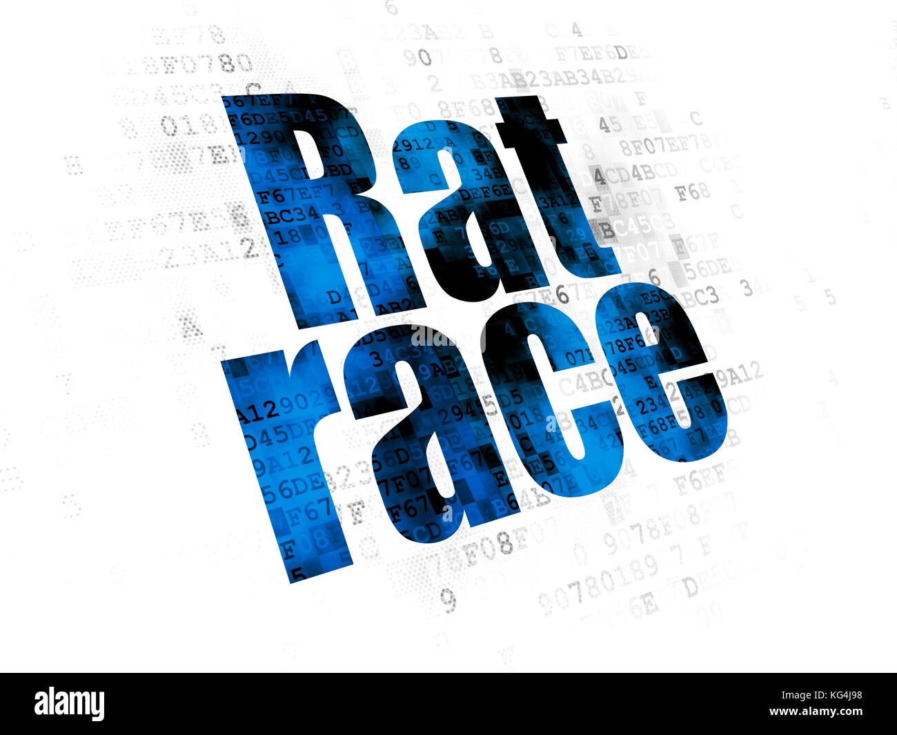 Finance concept: Rat Race on Digital background Stock Photo - Alamy