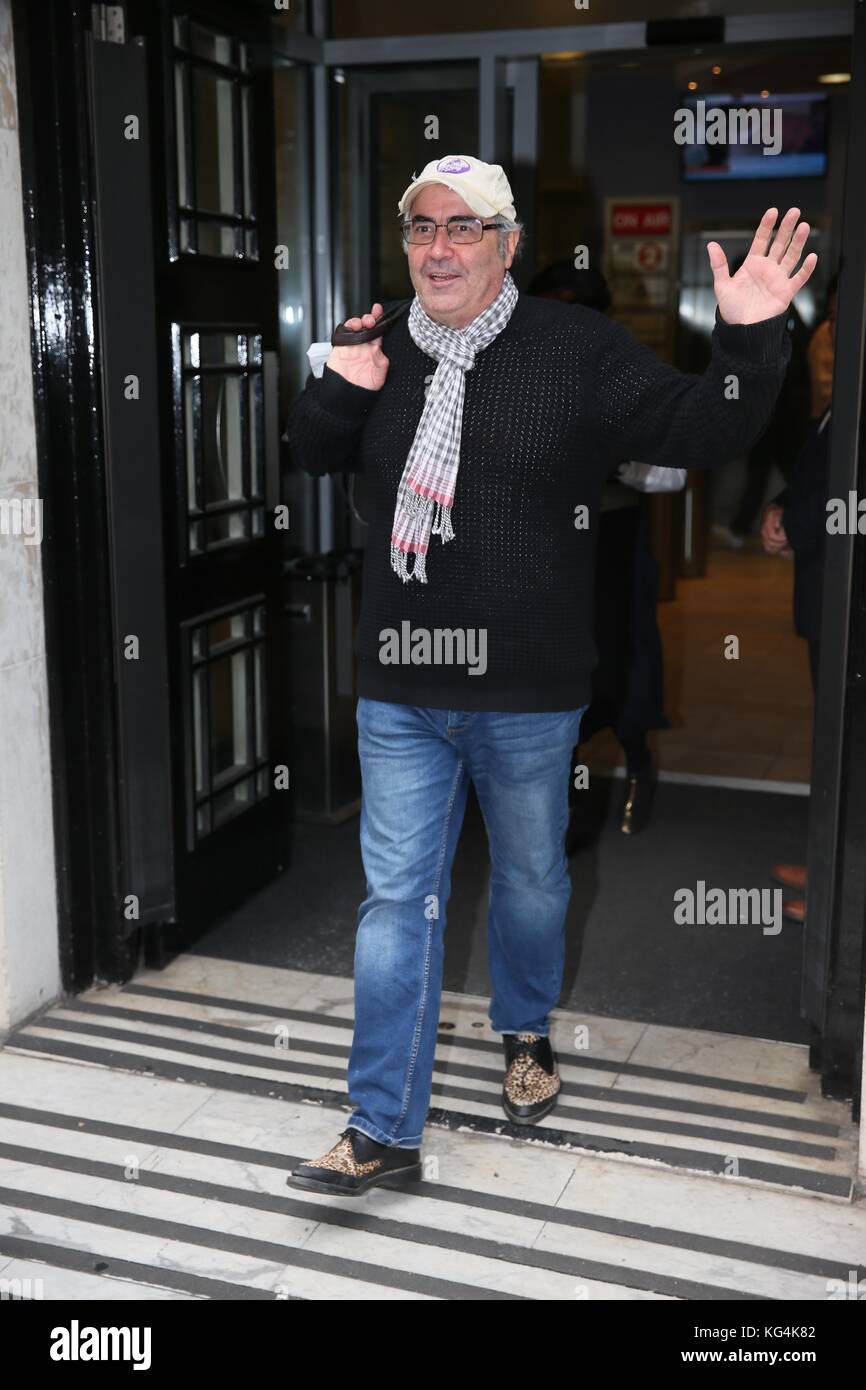 Danny Baker seen leaving Radio 2 Featuring: Danny Baker Where: London ...